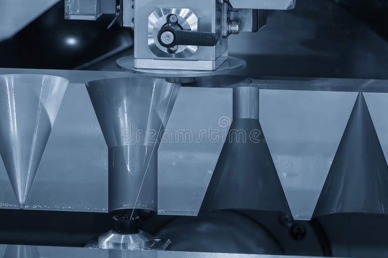 The Die Insert Cutting Process by Wire EDM Machine Control by CNC ...