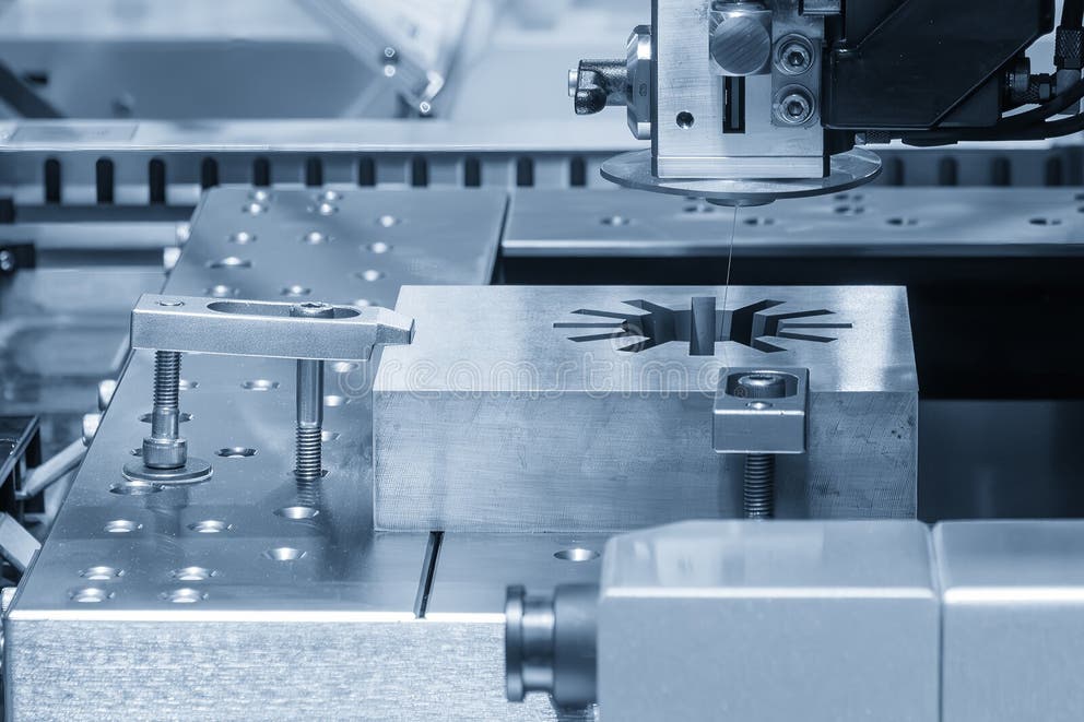 The Die Insert Cutting Process by Wire EDM Machine Control by CNC ...