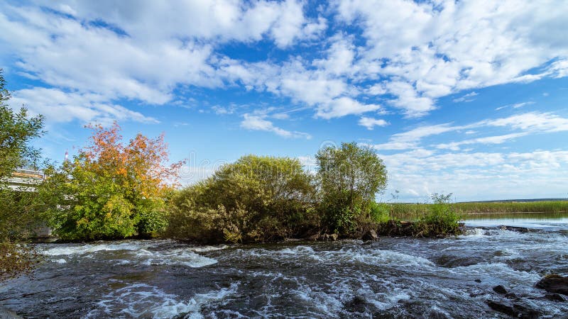 Der Ural-Fluss Kazakhstan Westen-Kasachstan-Region Stockfoto - Bild von ...