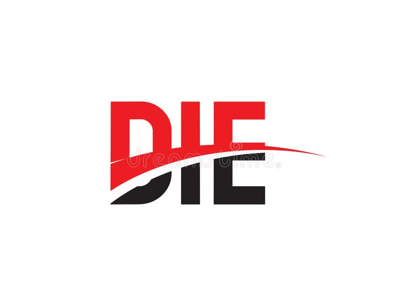 DIE Letter Initial Logo Design Vector Illustration Stock Vector ...
