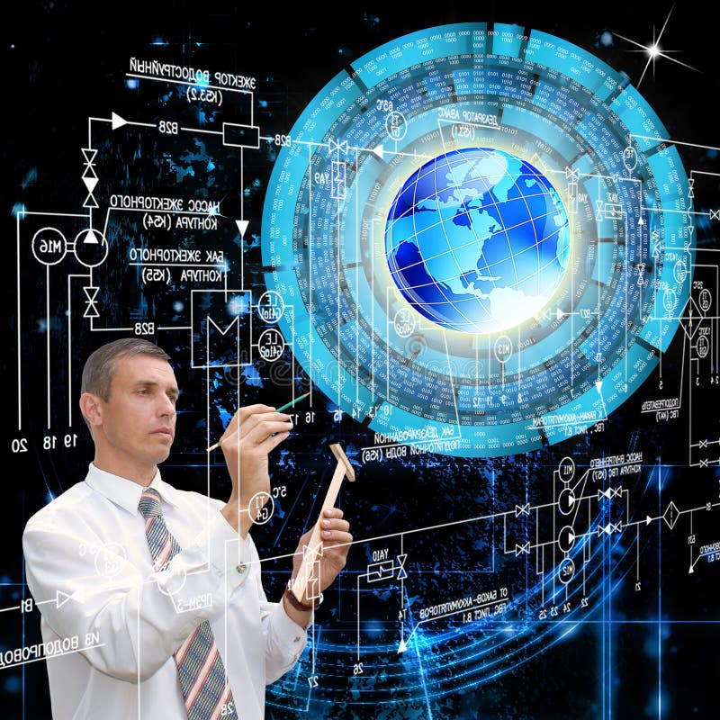 Die Neuesten Internet-Technologien Stockfoto - Bild von forschung ...