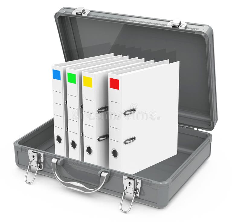 Die Ordner stock abbildung. Illustration von büro, archiv - 48766813