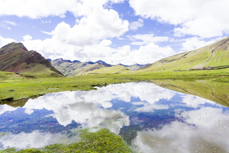 Vinicunca, Regenbogen-Berg - Peru Stockfoto - Bild von platz ...