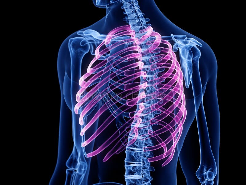 Die Rippen stock abbildung. Illustration von schulter - 73212072