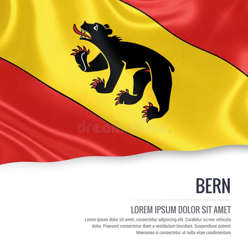 Die Schweiz-Staat Bern-Flagge Stock Abbildung - Illustration von staat ...