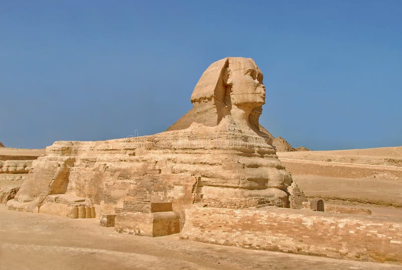 Die Sphinx stockfoto. Bild von ägyptisch, abenteuer, gesicht - 4314190
