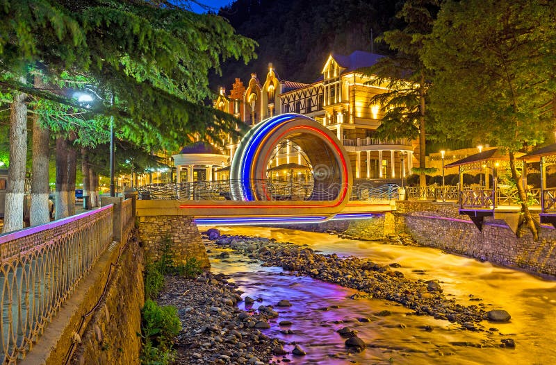 Die Standorte von Borjomi stockfoto. Bild von landschaft - 77816410