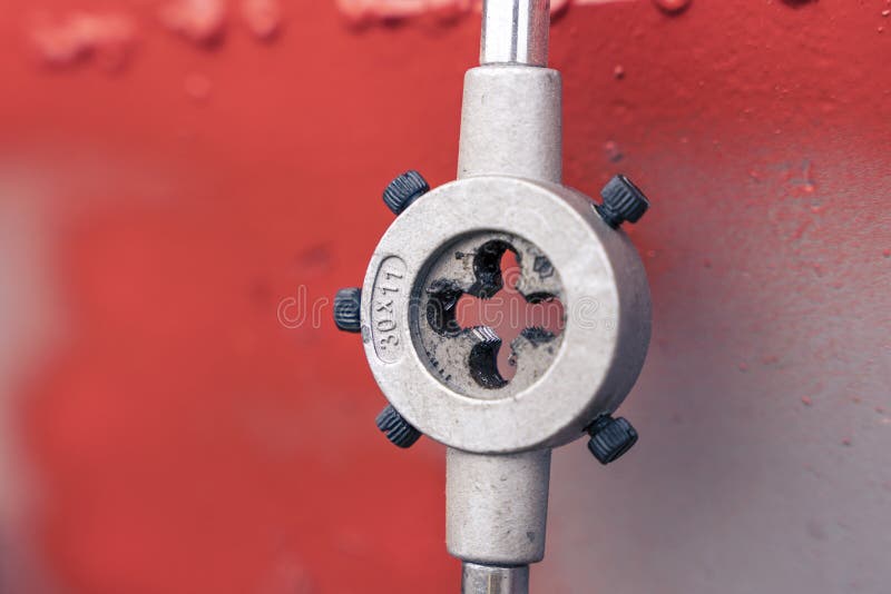 A Die for Threading on a Shelf in the Workshop Stock Photo - Image of ...