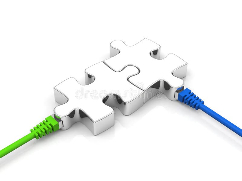 Die Verbindung stock abbildung. Illustration von übereinstimmung - 48460941