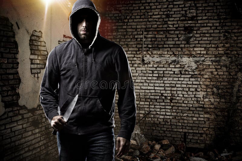 Dieb in Einer Dunklen Gasse Stockfoto - Bild von gefahr, mann: 38197474
