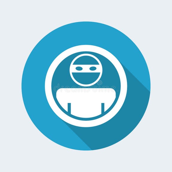 Dieb Icon vektor abbildung. Illustration von konzept - 96395725
