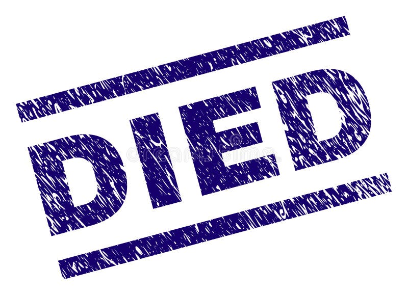 Scratched Textured DIED Stamp Seal Stock Vector - Illustration of draft ...