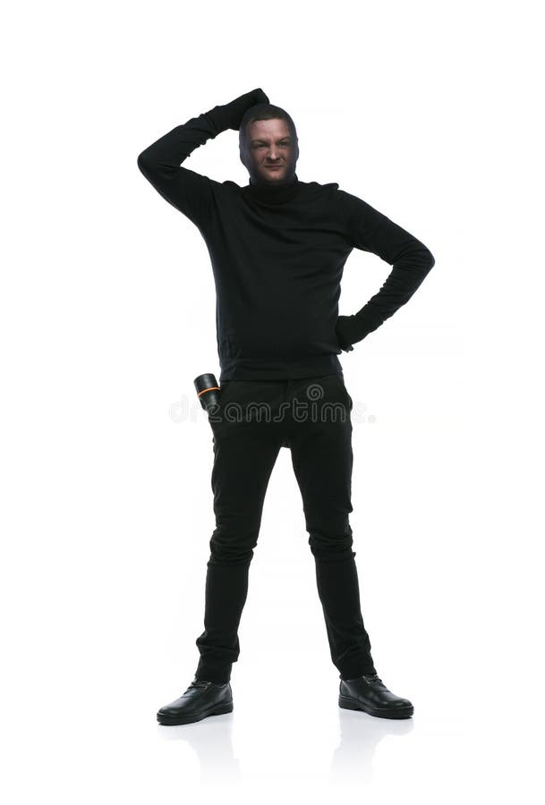 Dief in zwart masker stock foto. Image of breken, mannetje - 51524606