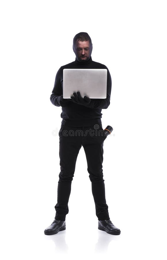 Dief in zwart masker stock afbeelding. Image of grappig - 51524589