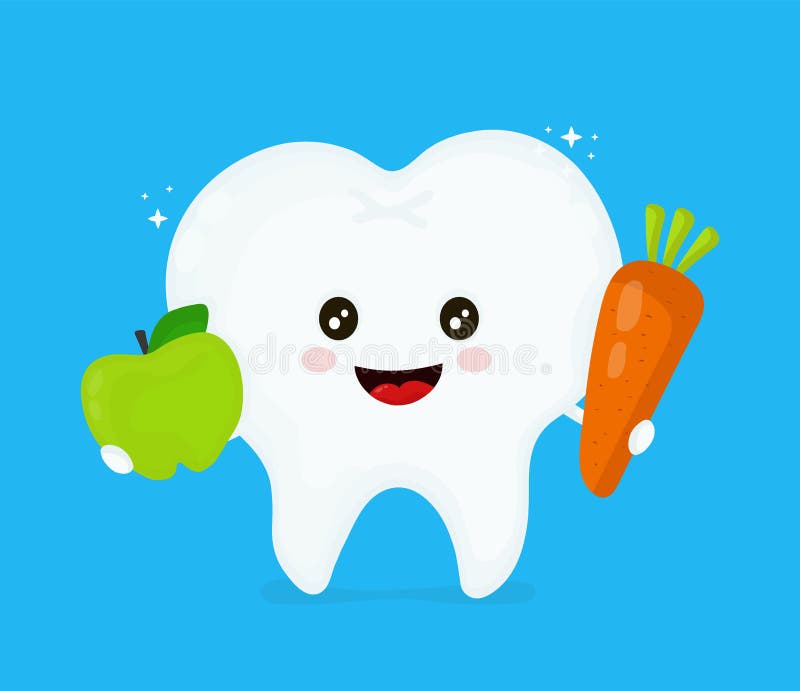 Diente Sonriente Feliz Ilustraciones Stock, Vectores, Y Clipart ...