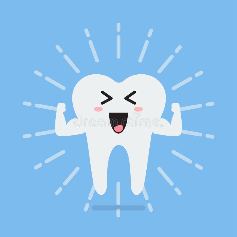 Diente sano fuerte ilustración del vector. Ilustración de felicidad ...