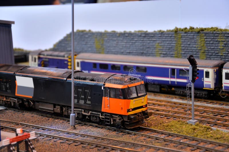 Diesel Electric Model Train Engine Stock Photo - Image of electric ...