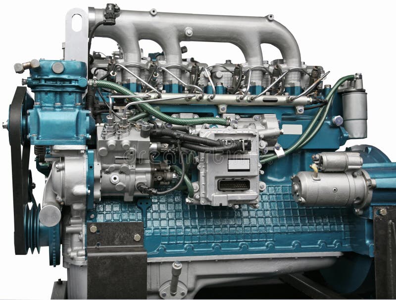 Diesel engine stock photo. Image of mechanical, engine - 21303514