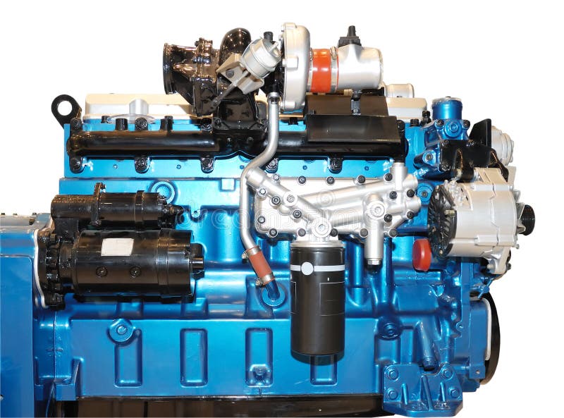 Diesel engine stock image. Image of blue, auto, compression - 7489297