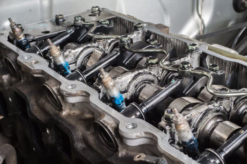 Train Diesel Engine Pistons Stock Photo - Image of mechanic, garage ...