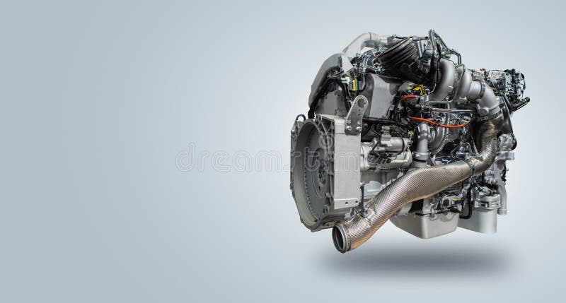 Diesel engine isolated stock image. Image of truck, metal - 231215417