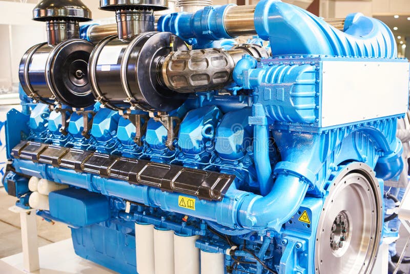 Industrial Diesel Generator Stock Photo - Image of duty, industrial ...