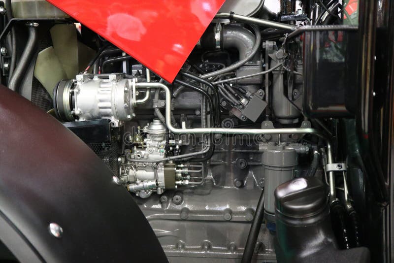 Engine on a Transport Pallet. Isolated Image Stock Image - Image of ...