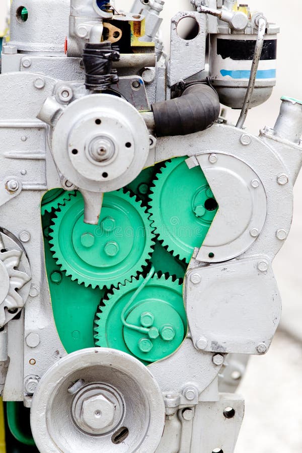 Diesel engine section stock photo. Image of exhaust, crank - 54403534