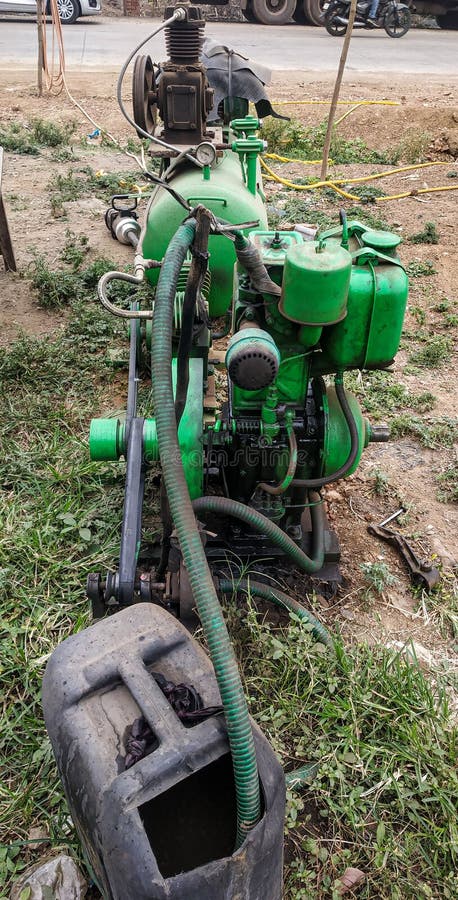 This is a Diesel Engine, that is Used To Make Puncher. Stock Photo ...
