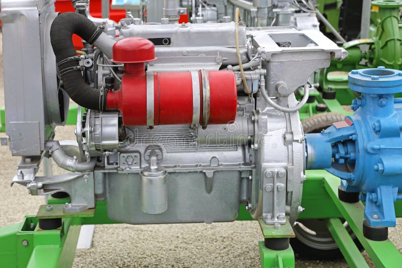 Diesel Engine Water Pump stock image. Image of outboard - 292924097