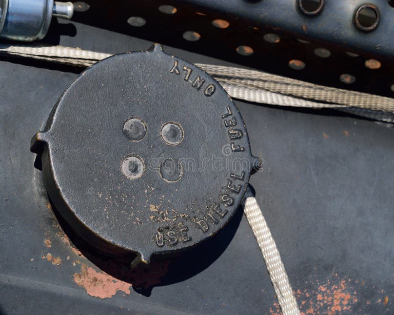 Diesel Fuel only Cap with Filter Stock Photo - Image of pollution ...