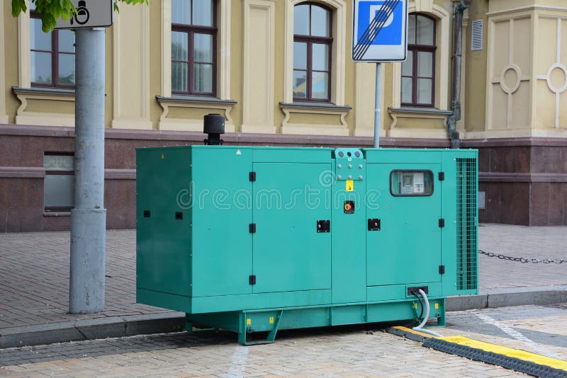Diesel Generator for Emergency Electric Power. Electric Diesel ...
