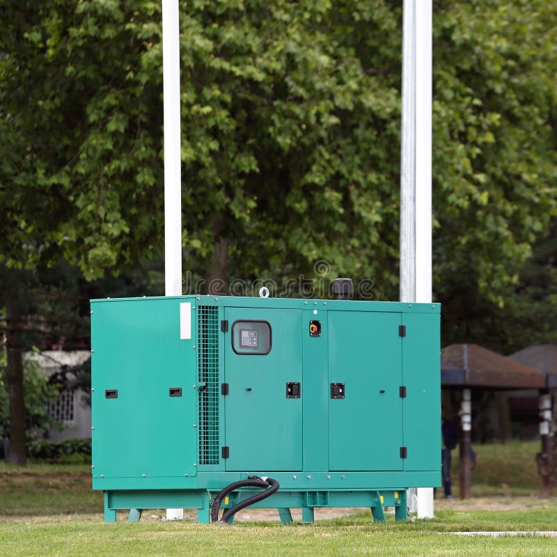 Diesel Generator stock photo. Image of unit, alternator - 110581108