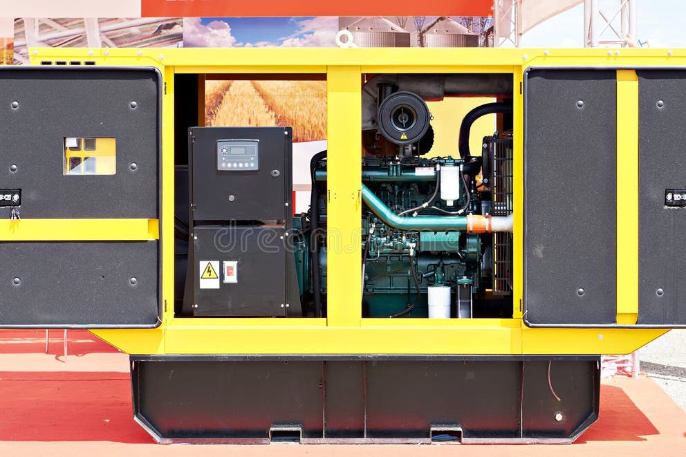 Diesel generator set stock photo. Image of industrial - 320183626
