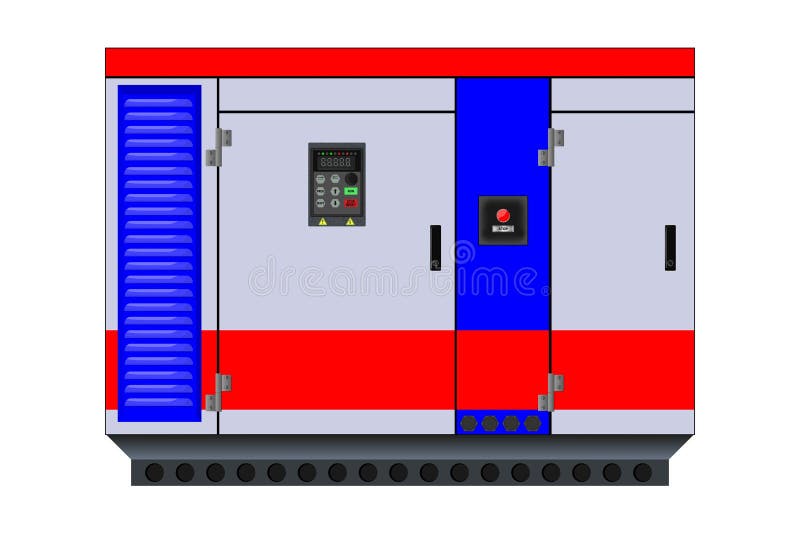 Diesel Generator. Generator Set. Vector Graphics. Stock Vector ...