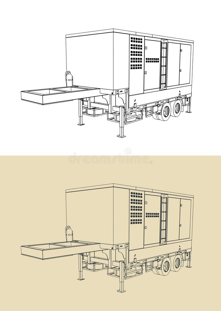 Diesel Generator Sketches Stock Illustrations – 21 Diesel Generator ...