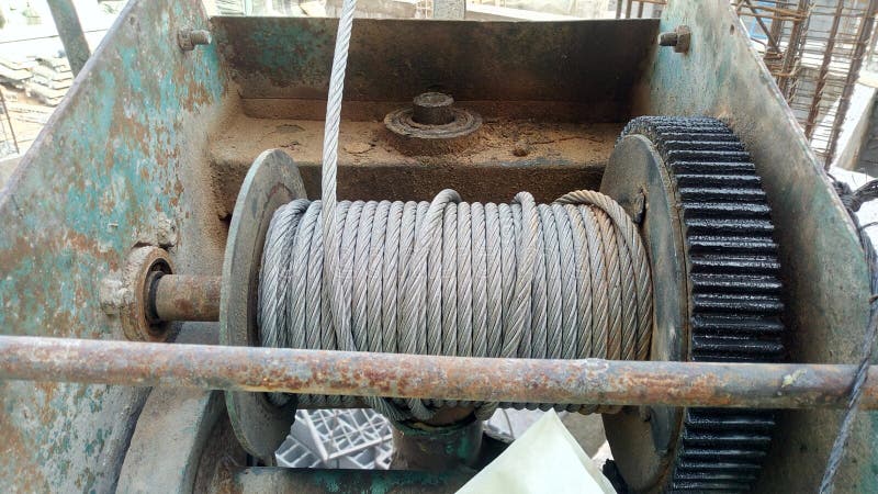 Diesel hoisting machine stock photo. Image of pecture - 269934128