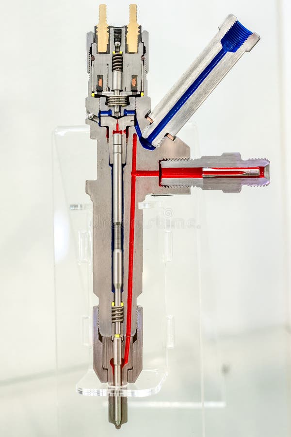 Diesel Injector in the Cut. Stock Photo - Image of engine, injector ...
