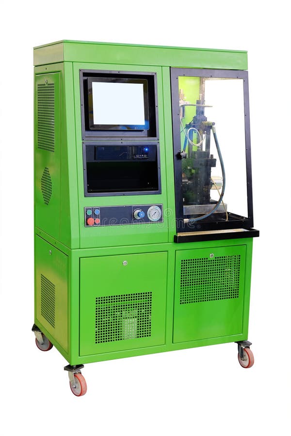 Diesel Injector Diagnostic and Repair Machine Stock Image - Image of ...