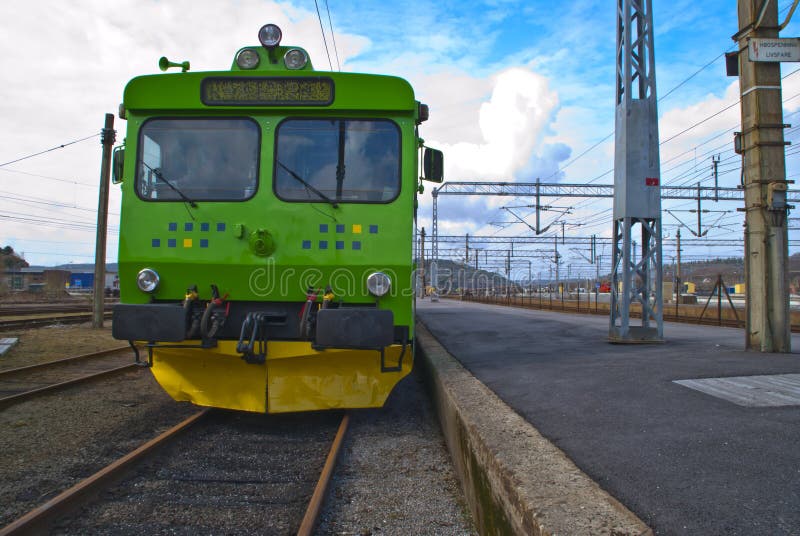 Diesel locomotive stock image. Image of halden, europe - 24543175