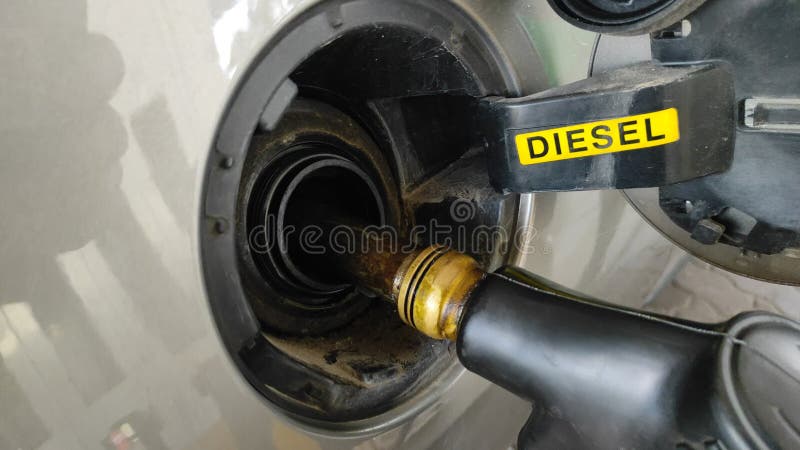 Diesel modern car filling stock footage. Video of environment - 219025194