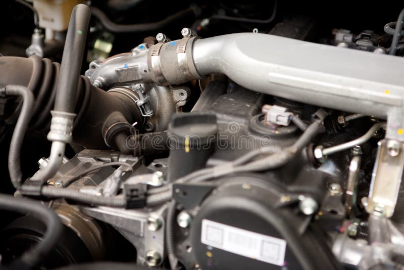 Diesel Motor stock image. Image of truck, diesel, metallic - 8023359