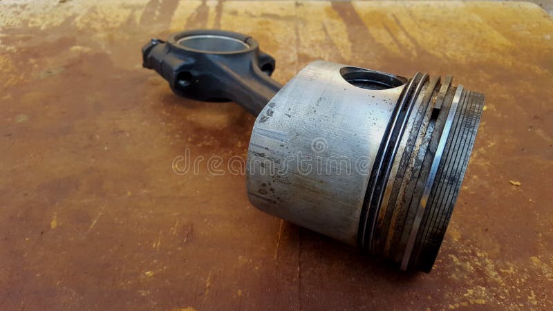 Diesel Piston and Gear, the Main Driving Component on the Engine Stock ...