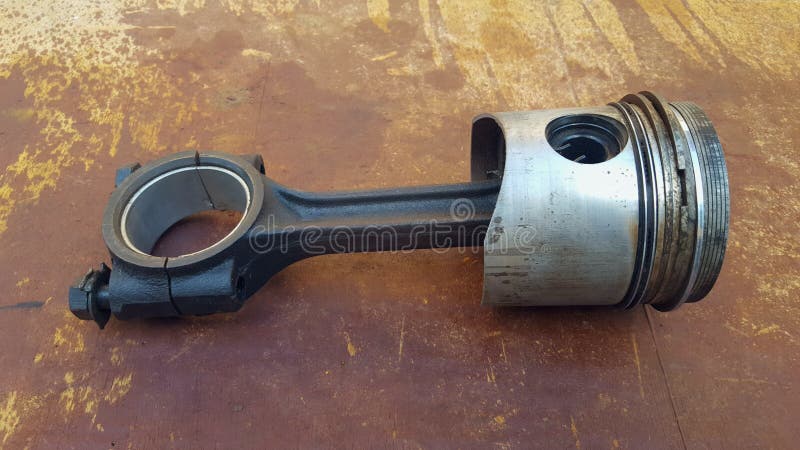 Diesel Piston, the Main Driving Component on the Engine Stock Image ...