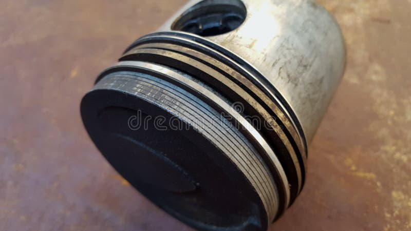 Diesel Piston, the Main Driving Component on the Engine Stock Photo ...