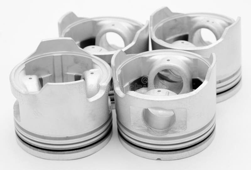 Four Metal Pistons stock photo. Image of engine, four - 19293104