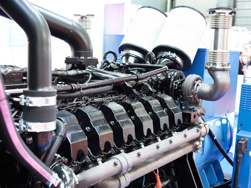 Diesel power station stock photo. Image of pipe, generation - 147007402