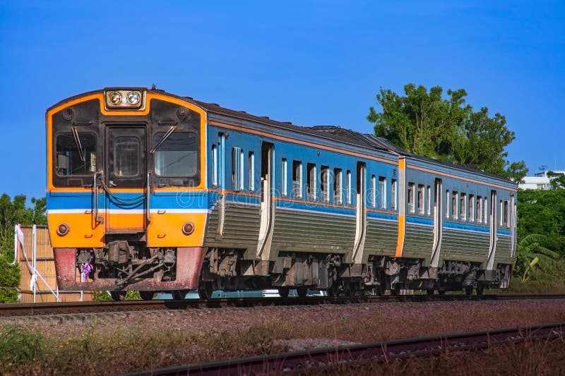 Diesel Railcar on the Railway. Stock Image - Image of unit, tram: 269570517