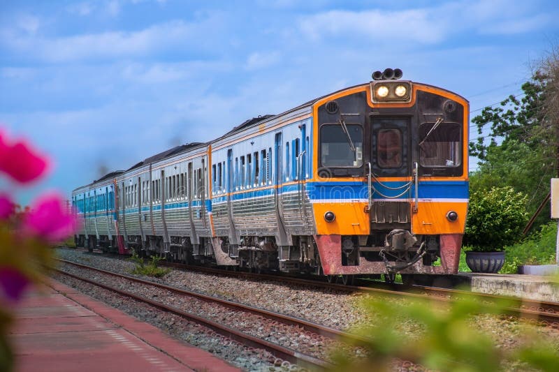 Diesel Railcar on the Railway. Stock Photo - Image of tram, unit: 269570560