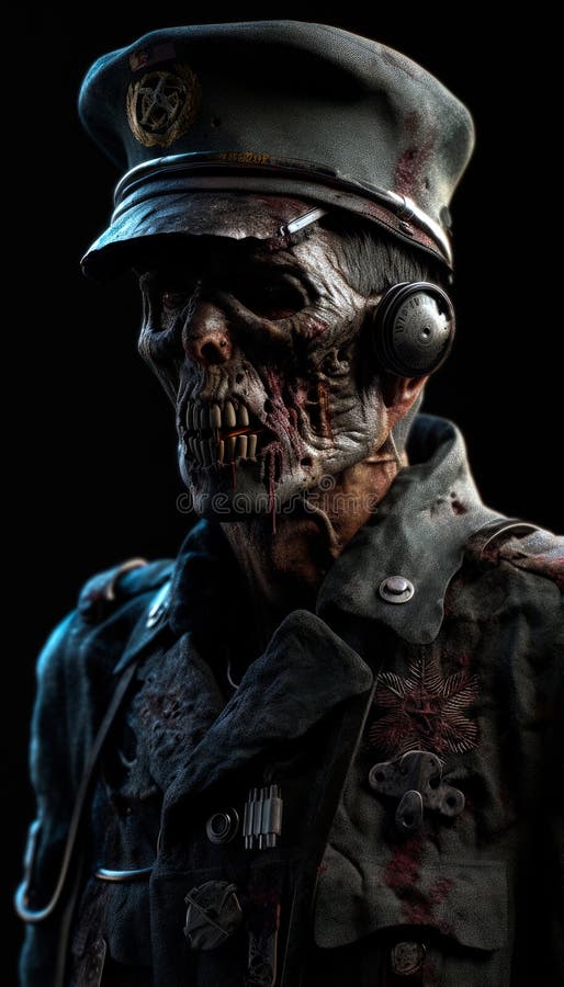 Dieselpunk Engineered Zombie Soldier Stock Illustration - Illustration ...